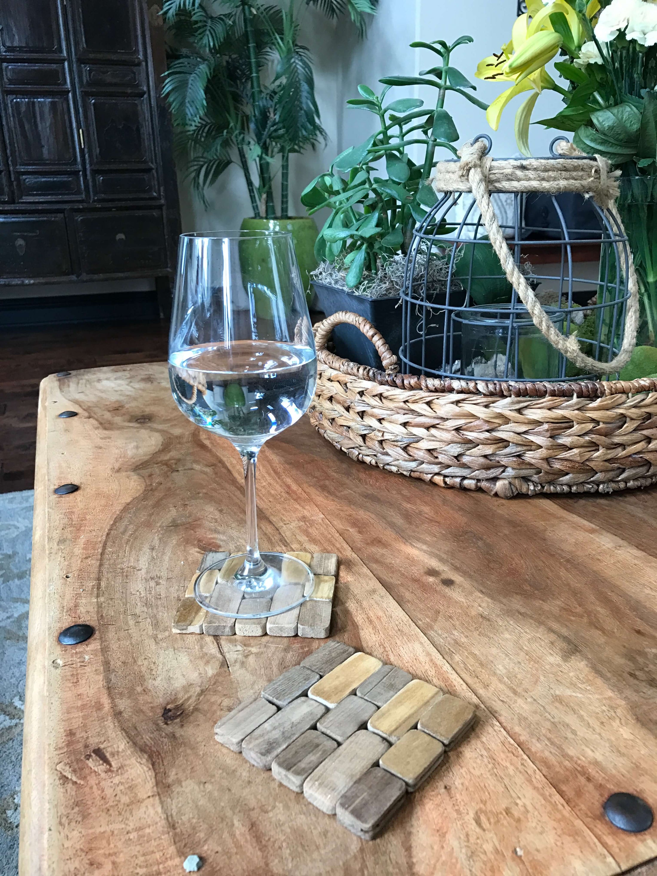 Hip-o Modern Living Natural Teak Table Runner | Sustainable and ...
